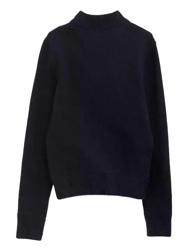 DURAN LANTINK Embroidered High Neck Sweater - Black