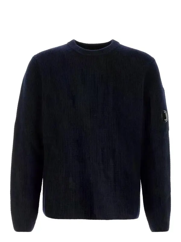 C.P. COMPANY Pocket Wool Blend Sweater - Blue