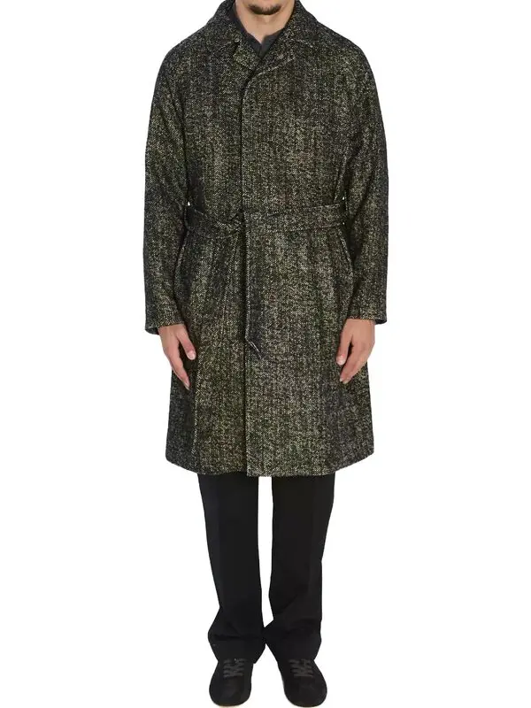 Tagliatore Salomon Belted Coat - Black
