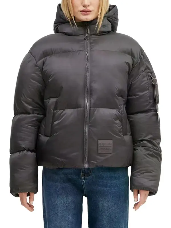Alpha Industries Hooded Padded Jacket - Grey