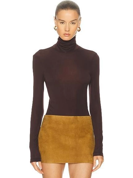 AGOLDE Pascale Turtleneck - Root