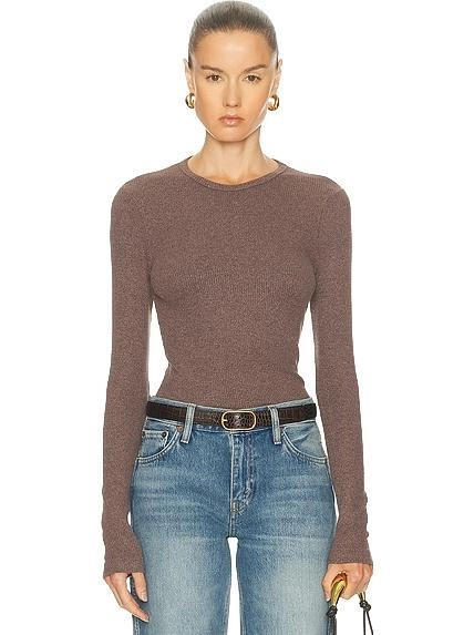 AGOLDE Delphi Slim Tee - Ceramic