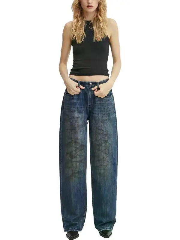 Miss Sixty Distressed Wash Jeans - Blue