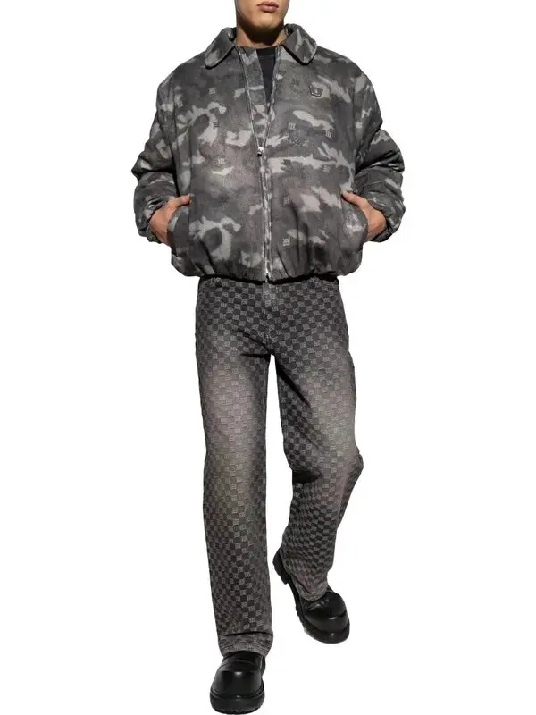 MISBHV Camouflage-print Bomber Jacket - Grey
