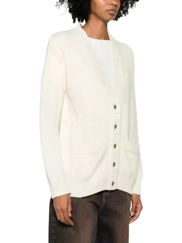 Moncler V-neck Cardigan - Neutrals