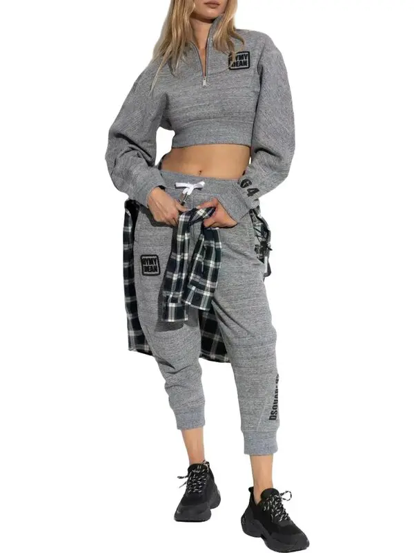 Dsquared2 Appliqué Zip Knitwear - Grey