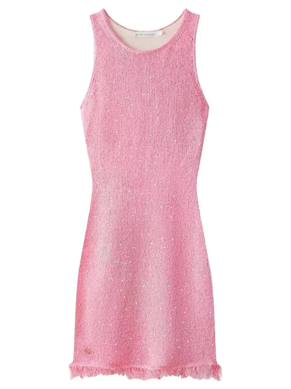 ASTA RESORT Natalia Fringed Mini Dress - Pink