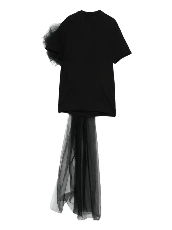 Alchemy Fashions Lia T-shirt With Tulle Detail - Black