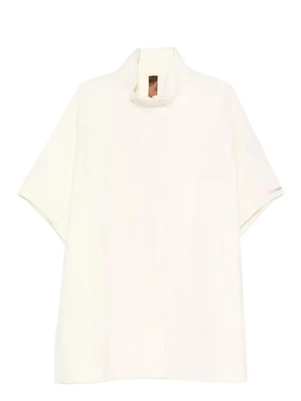 GLOX High-neck Panelled Jacket - White