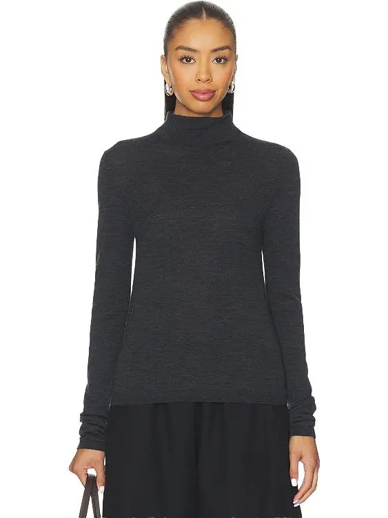 EAVES Cosette Knit Mockneck - Charcoal