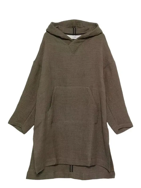 INDIVIDUAL SENTIMENTS Hooded Long-sleeved Coat - Green