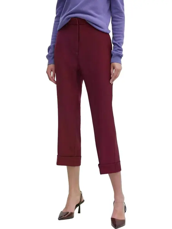 Dkny Cuffed Trousers - Red