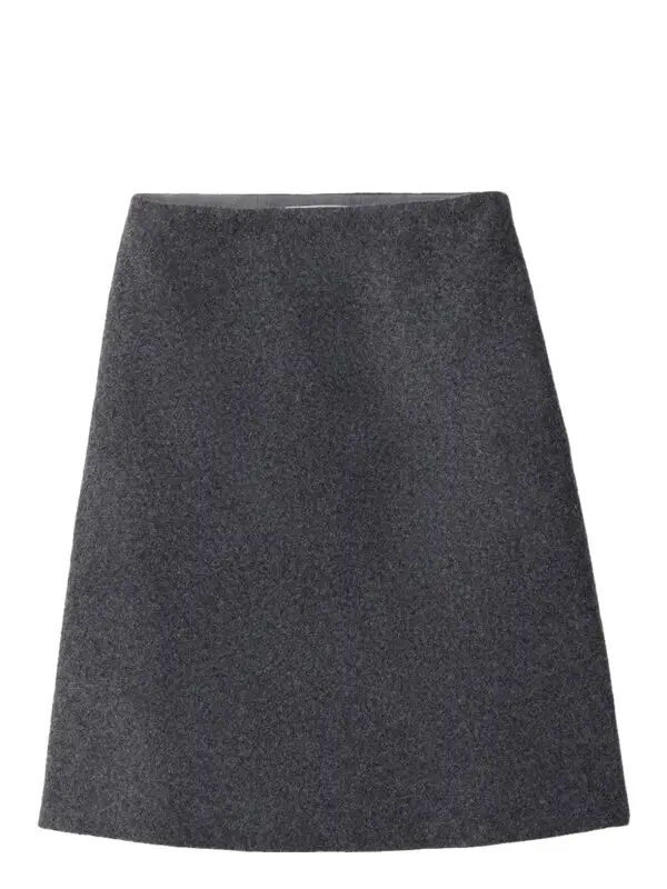 Miu Miu Shetland Wool Pencil Skirt - Grey