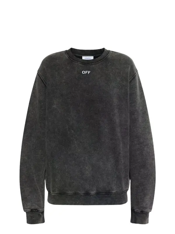 Off-White Arrow-appliqué Sweatshirt - Grey