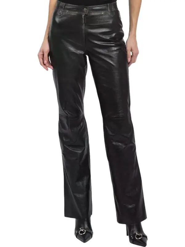 GIORGIO BRATO Jade Belted Trousers - Black