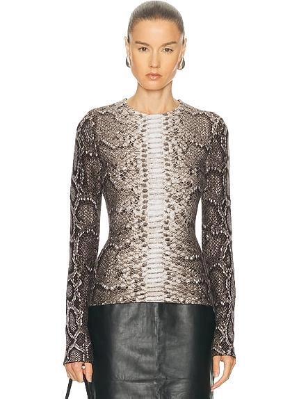Gabriela Hearst Asha" Top - Greyscale