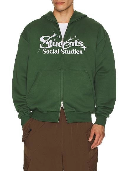 STUDENTS GOLF Rising Stars Fleece Zip Hoodie - Hunter