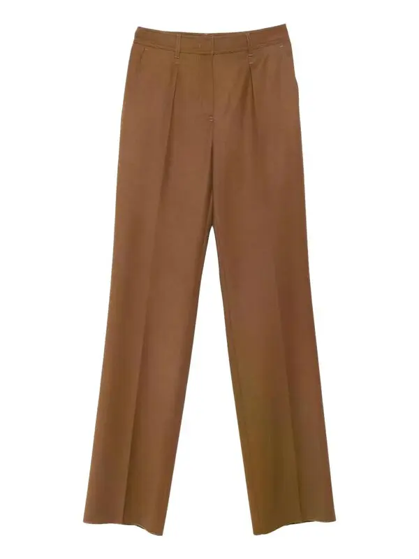 Max Mara Pleat Detail Trousers - Neutrals