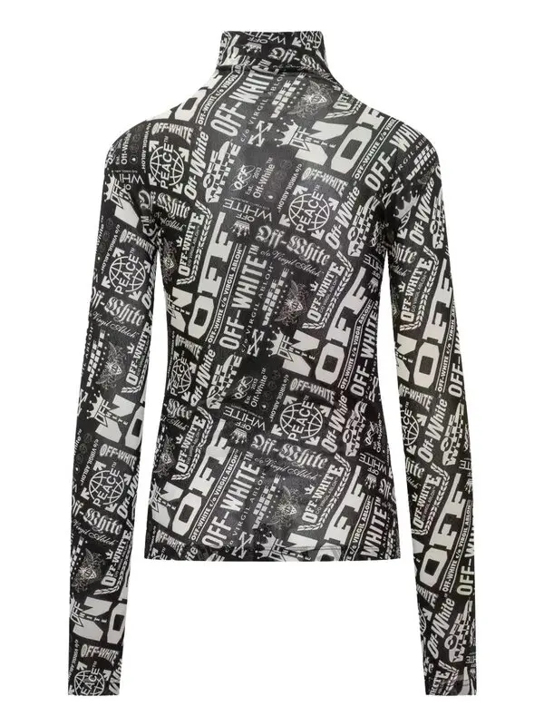 Off-White Multilogo Long-sleeve Top - Black