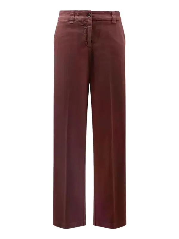 Aspesi Barbera Belted Trousers - Red