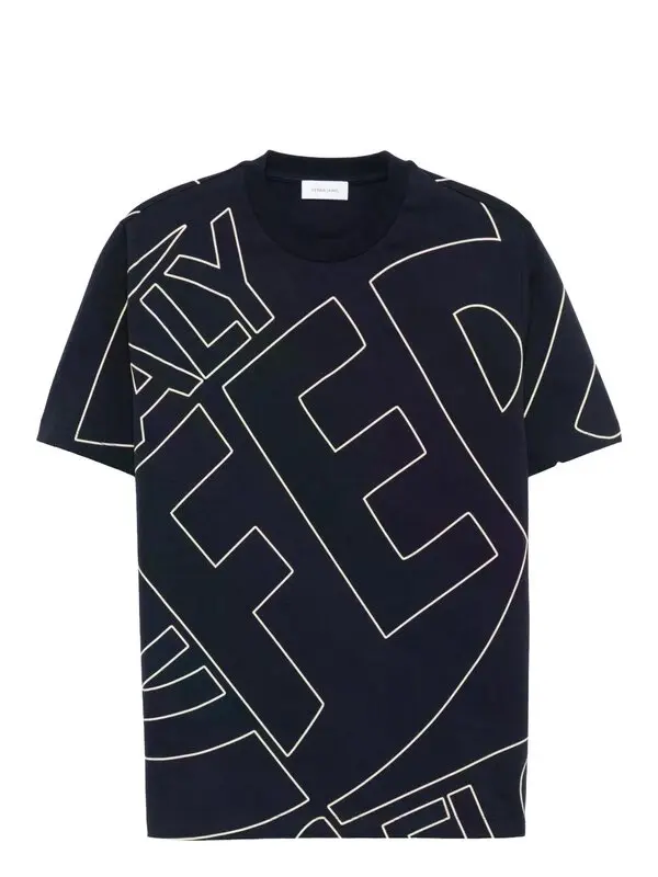 FERRAGAMO Graphic-print T-shirt - Blue