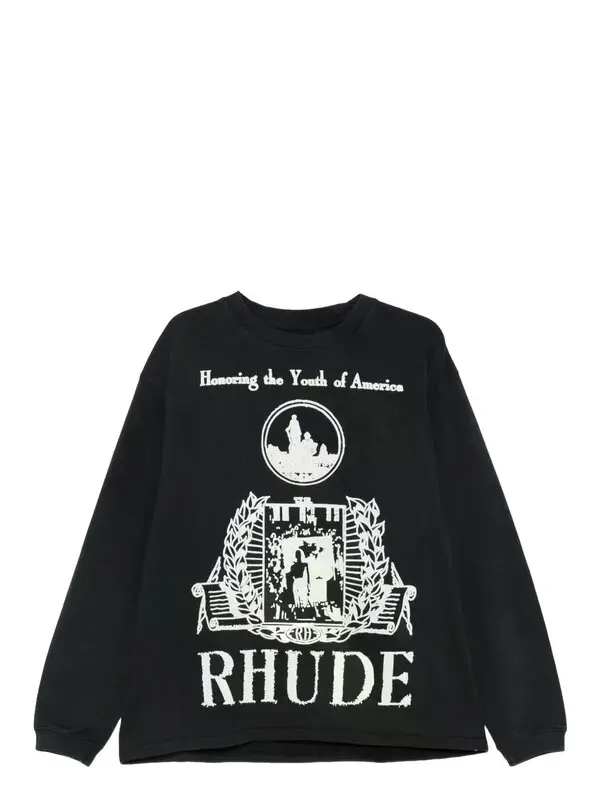 Rhude Long-sleeve T-shirt - Black