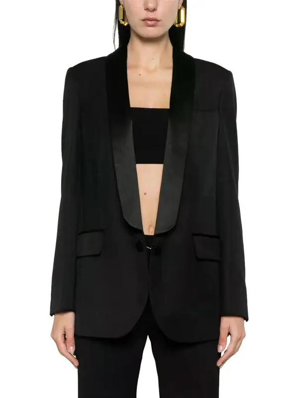 Dsquared2 Crystal-embellished Fringed Blazer - Black