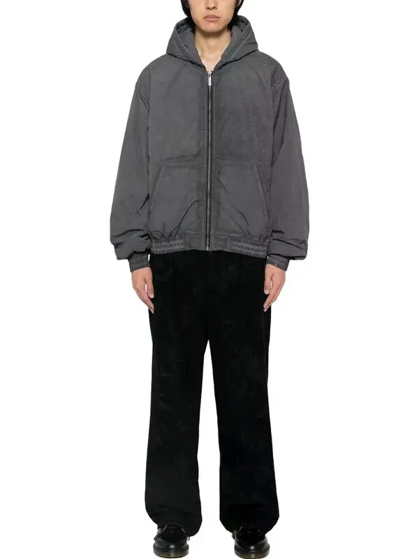 Izzue Logo-embroidered Jacket - Grey