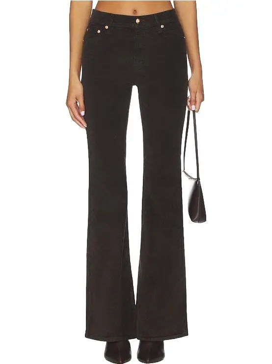 PISTOLA Kinsley Mid Rise Ultra Flare Jeans - Brown