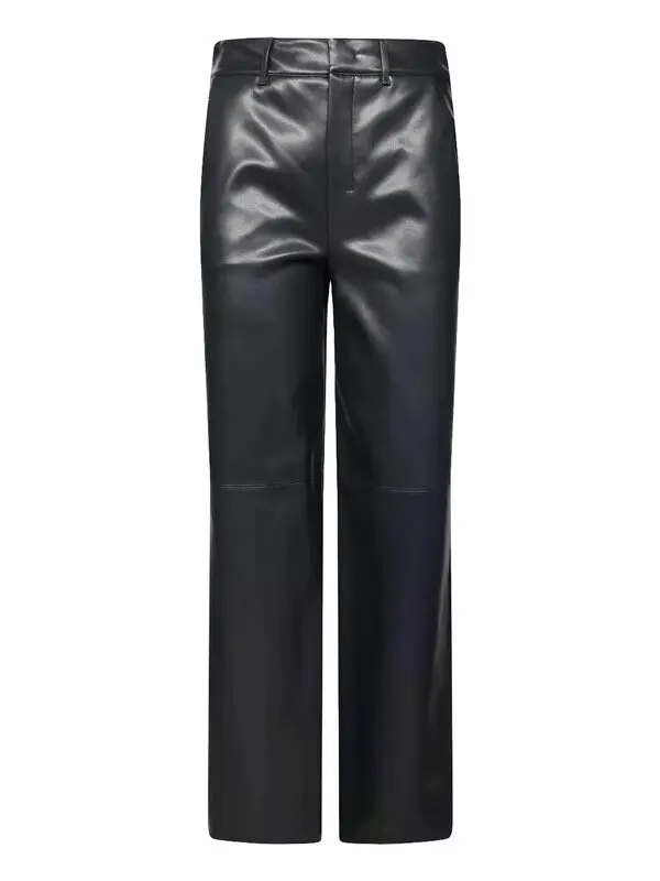 Max Mara Faux-leather Trousers - Blue