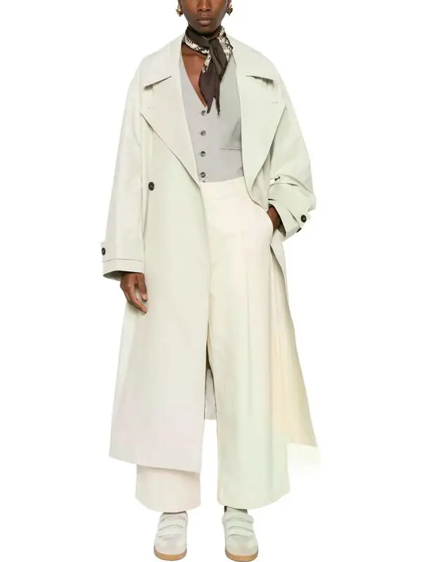 Studio Nicholson Dordoni Wide Leg Cropped Trousers - Neutrals