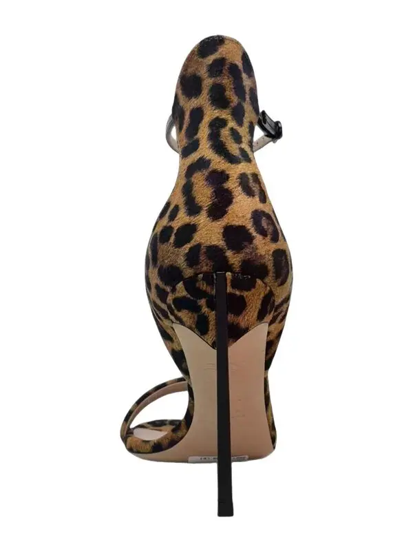 Casadei 100mm Leather Heeled Sandals - Brown