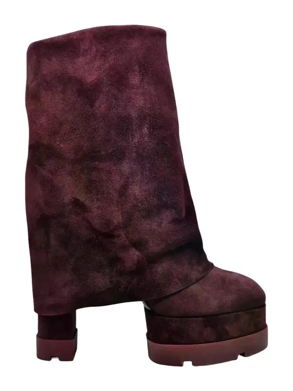 Casadei Nancy Platform Boots - Red