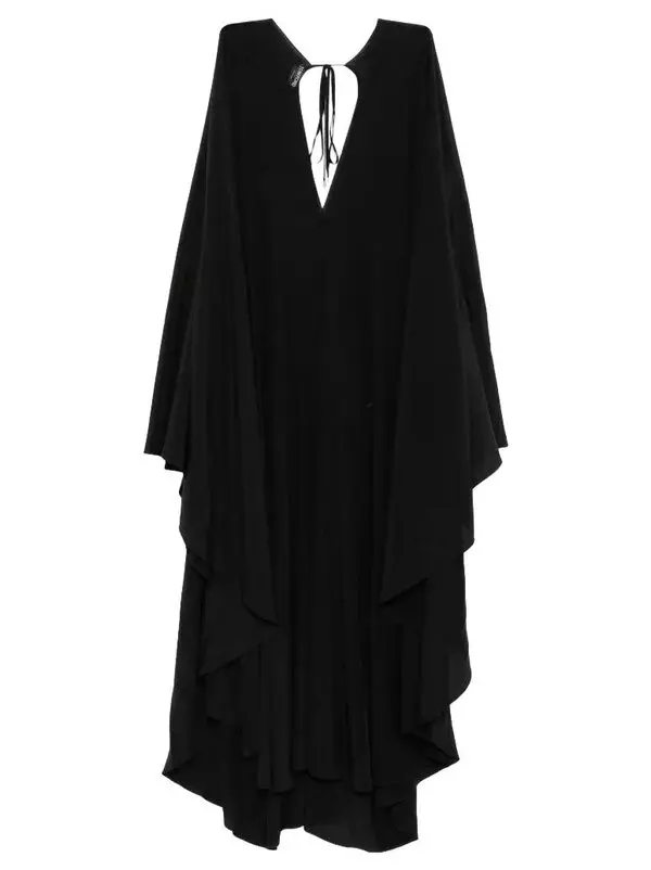 TOM FORD Asymmetric V-neck Dress - Black