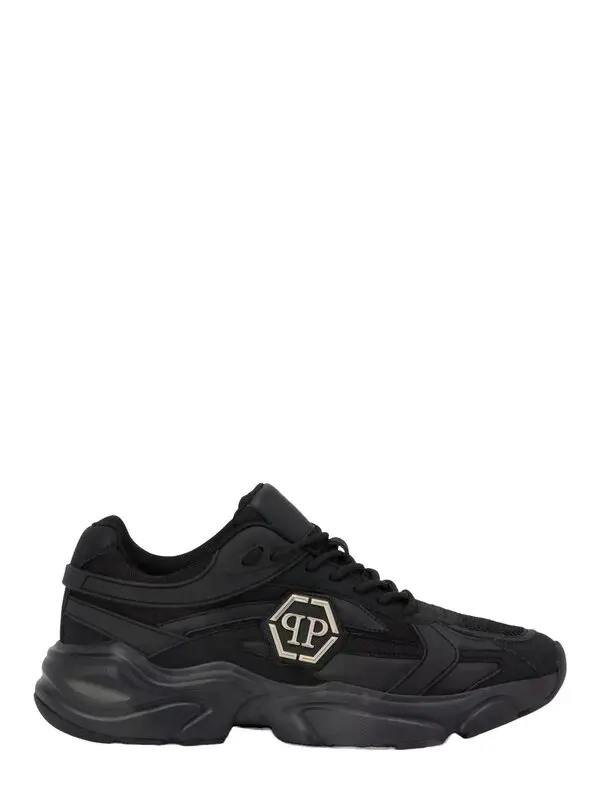 Philipp Plein Nitro Xtreme Logo Patch Sneakers - Black