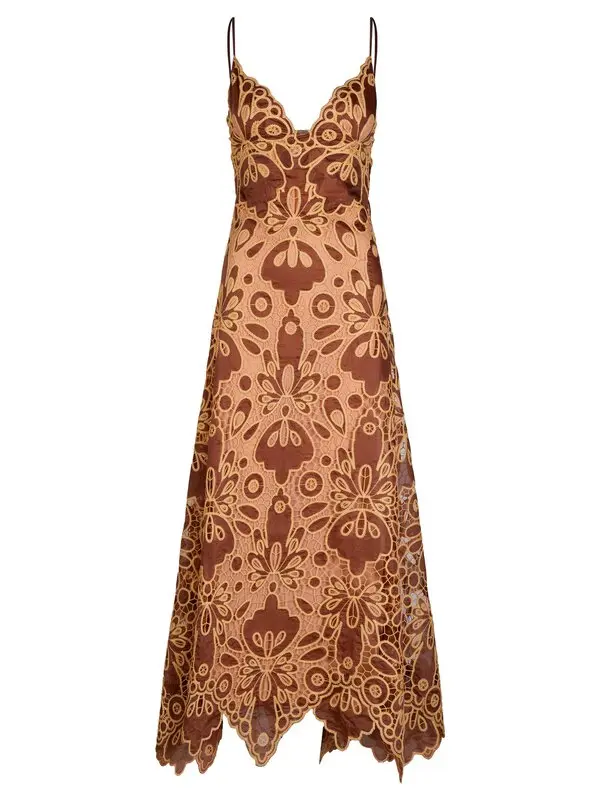 Johanna Ortiz Day Rhythms Cotton Maxi Dress - Multi