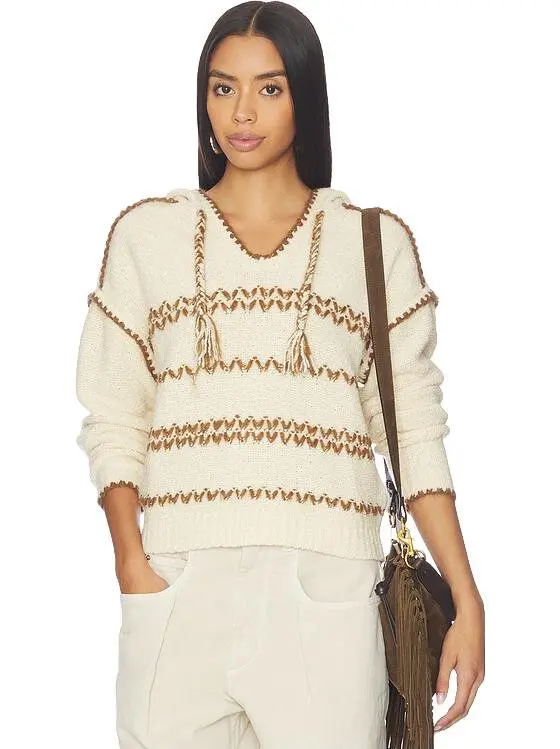 Isabel Marant Étoile Romera Hooded V-neck Sweater - Neutral