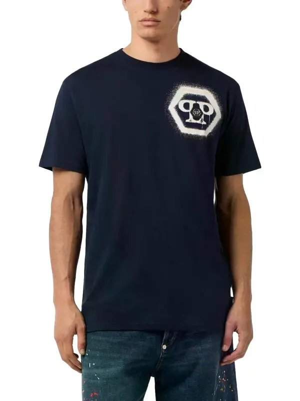 Philipp Plein Round-neck T-shirt - Blue