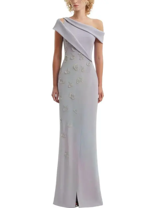 GEMY MAALOUF Folded-detail Gown - Grey