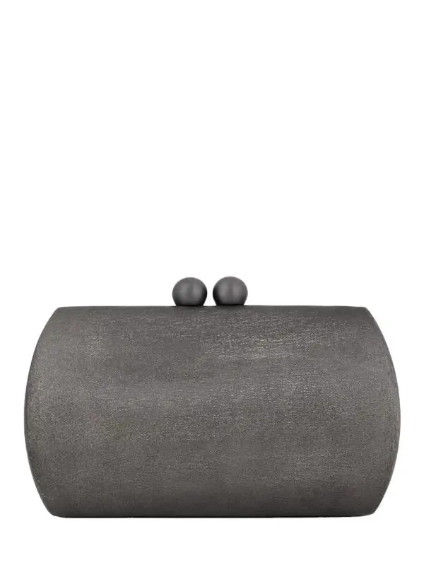 GEMY MAALOUF Clutch Bag With Chain Strap - Grey