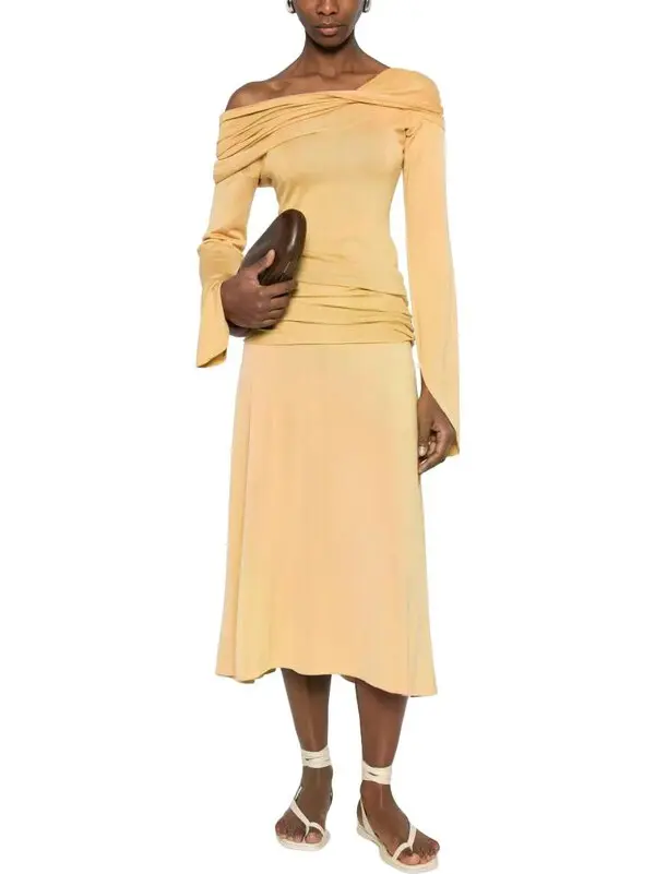 AYA MUSE Draped Rylin Top - Neutrals