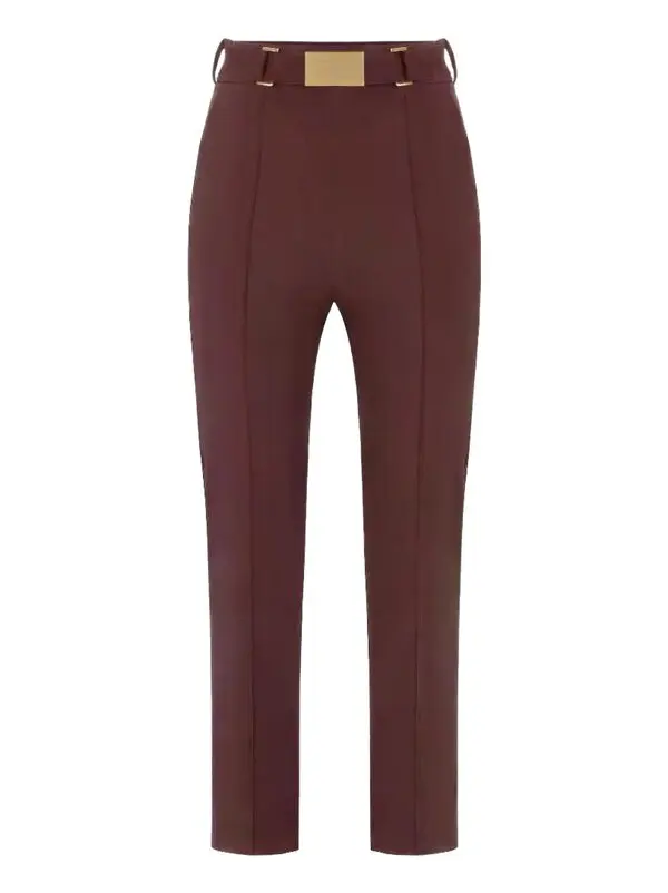 Elisabetta Franchi Belted Trousers - Neutrals
