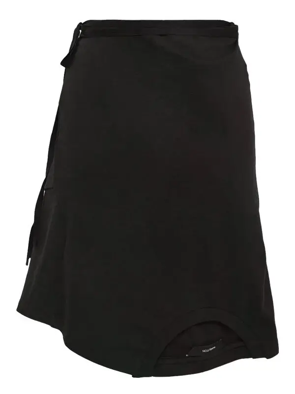 PUSHBUTTON Tie-waist Mini Skirt - Black