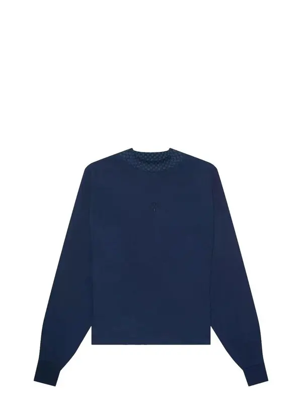 Place Of Ëlms Monolink Print Long Sleeve T-shirt - Blue