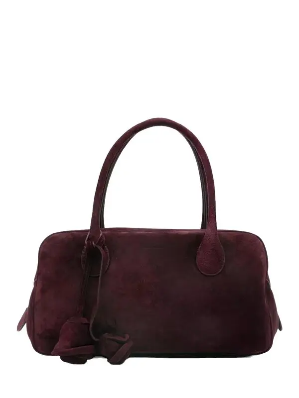 Magda Butrym Brigitte Flower-charm Suede Tote Bag - Purple