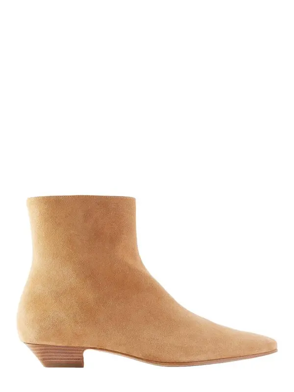 JAMIE HALLER Lennon Suede Ankle Boots - Brown