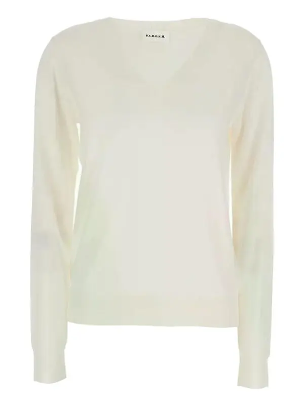 P.a.r.o.s.h V-neck Top - Neutrals