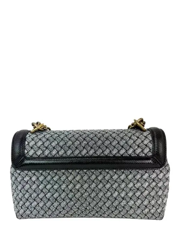 Bottega Veneta Olimpia Metallic Shoulder Bag - Silver