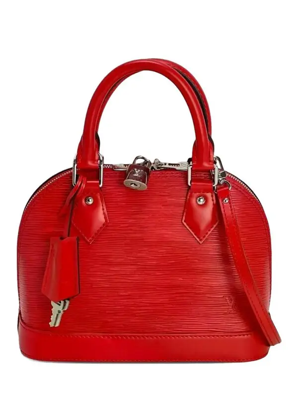 LOUIS VUITTON Bb Alma Tote Bag - Red
