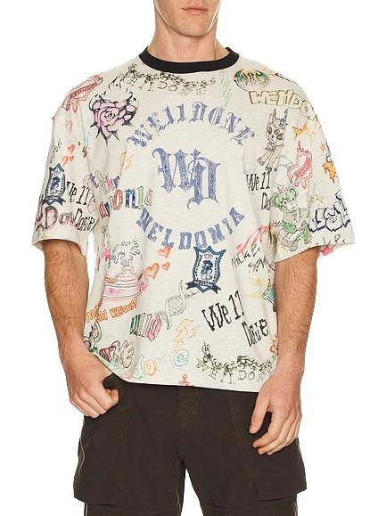 We11Done Doodle Printed T-shirt - Multi